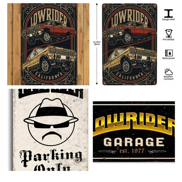 Accents | Lowrider 8x12 Metal Sign | Poshmark